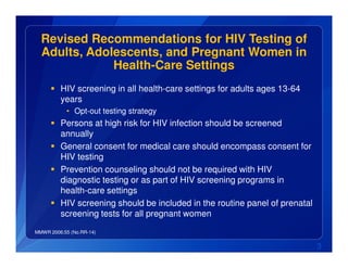 CDC’s Expanded HIV Testing Program: Successes, Best Practices and ...