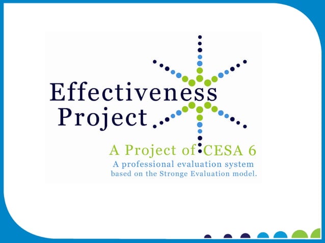 Cesa 6 effectiveness project ppt | PPTX
