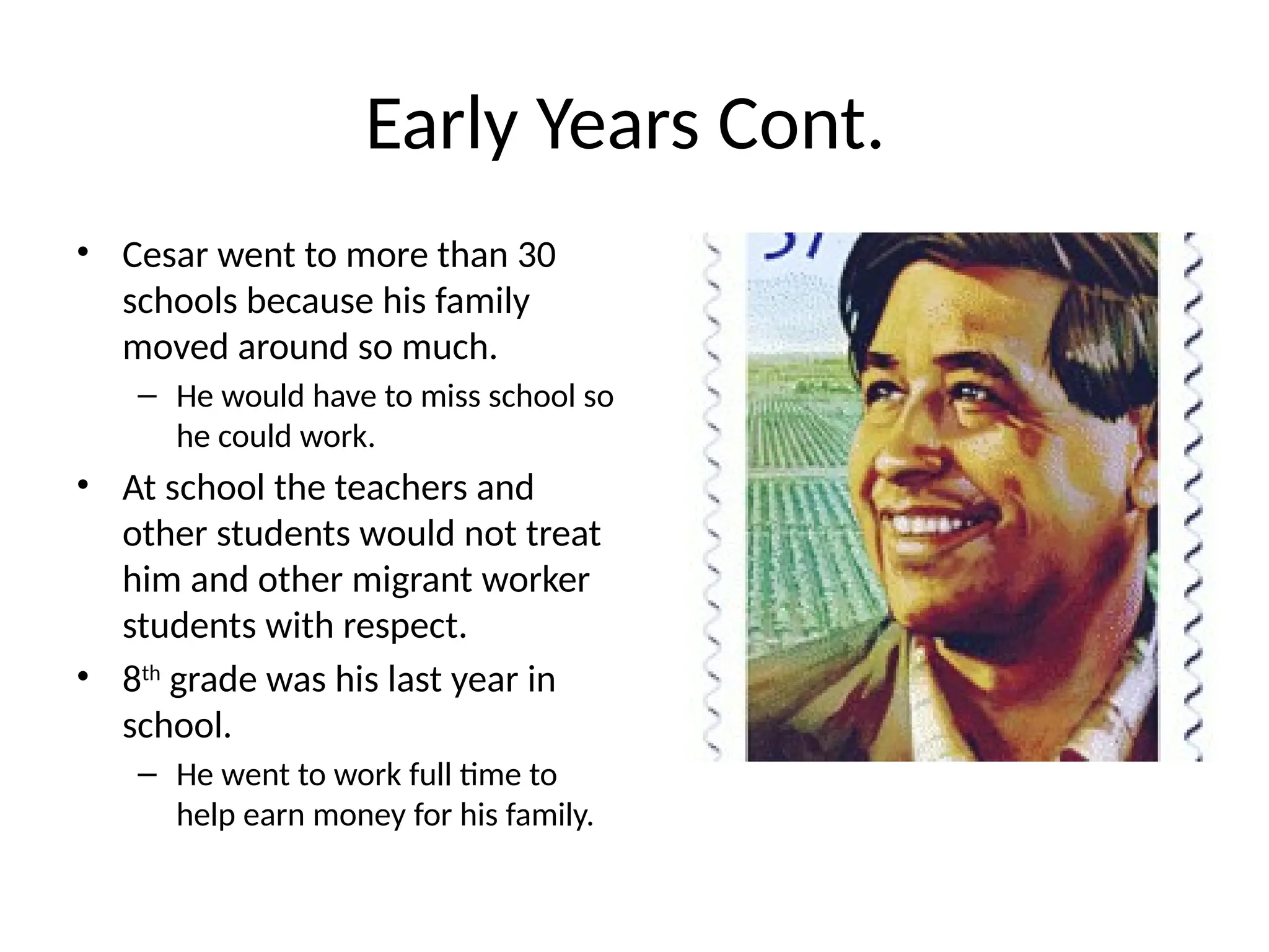 Cesar Chavez Power Point Edjucation on His life and lagacy | PPTX