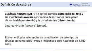 Cesarea Abdominal | PPTX