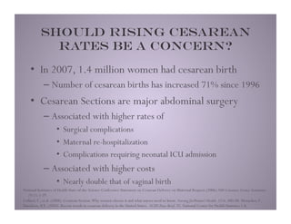 Babies On Demand: Cesarean Delivery by Maternal Request | PDF