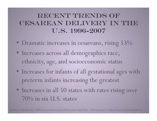 Babies On Demand: Cesarean Delivery by Maternal Request | PDF