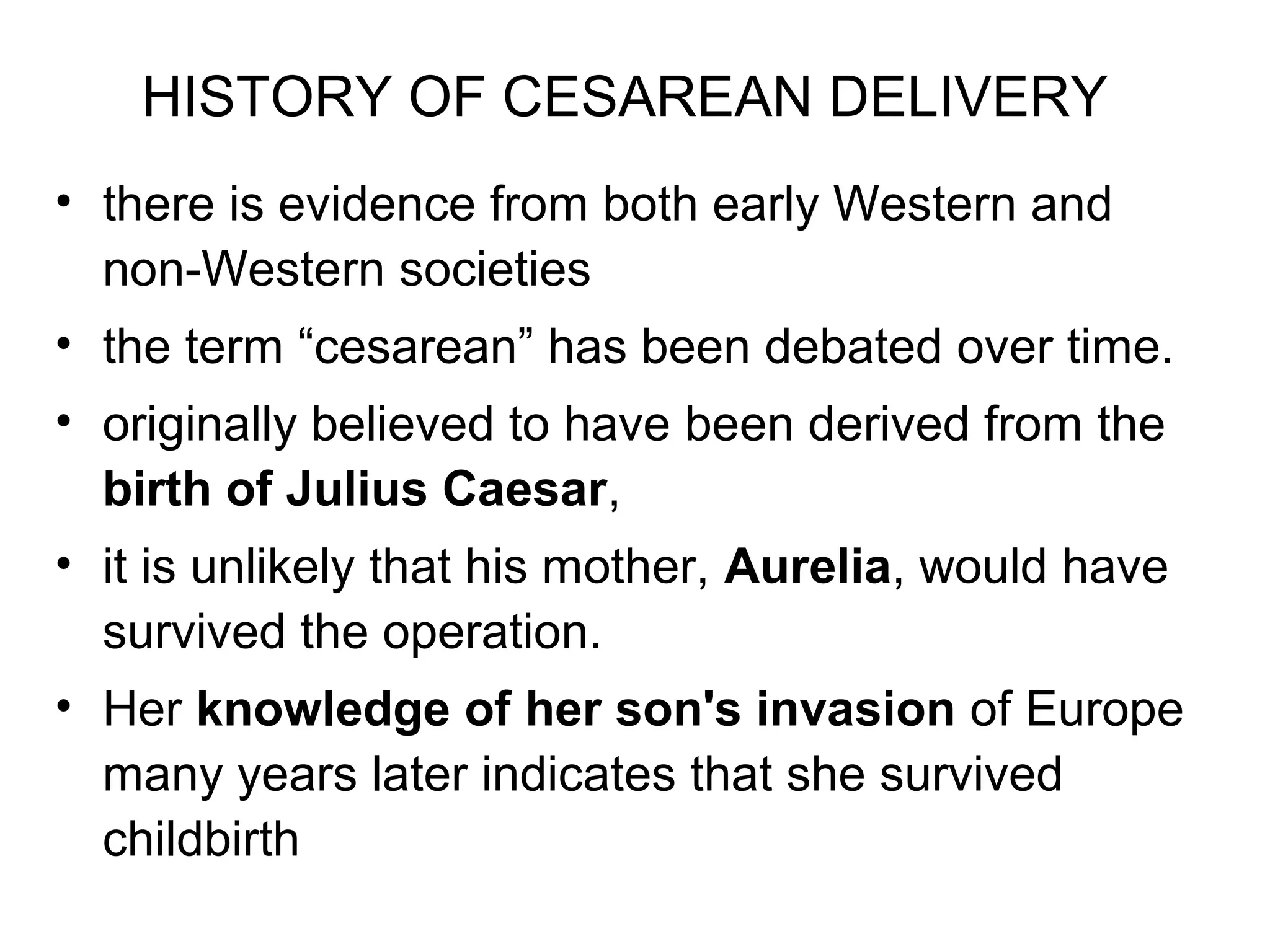 Cesarean delivery | PPT