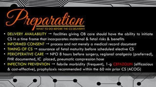 Cesarean Delivery | PDF