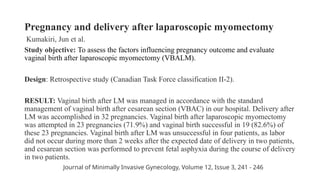 CEASAREAN DELIVERY POST MYOMECTOMY. pptx | PPTX