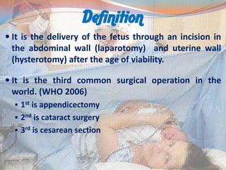 Cesarean section | PDF