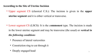 CESAREAN SECTION in humans beansbms.pptx