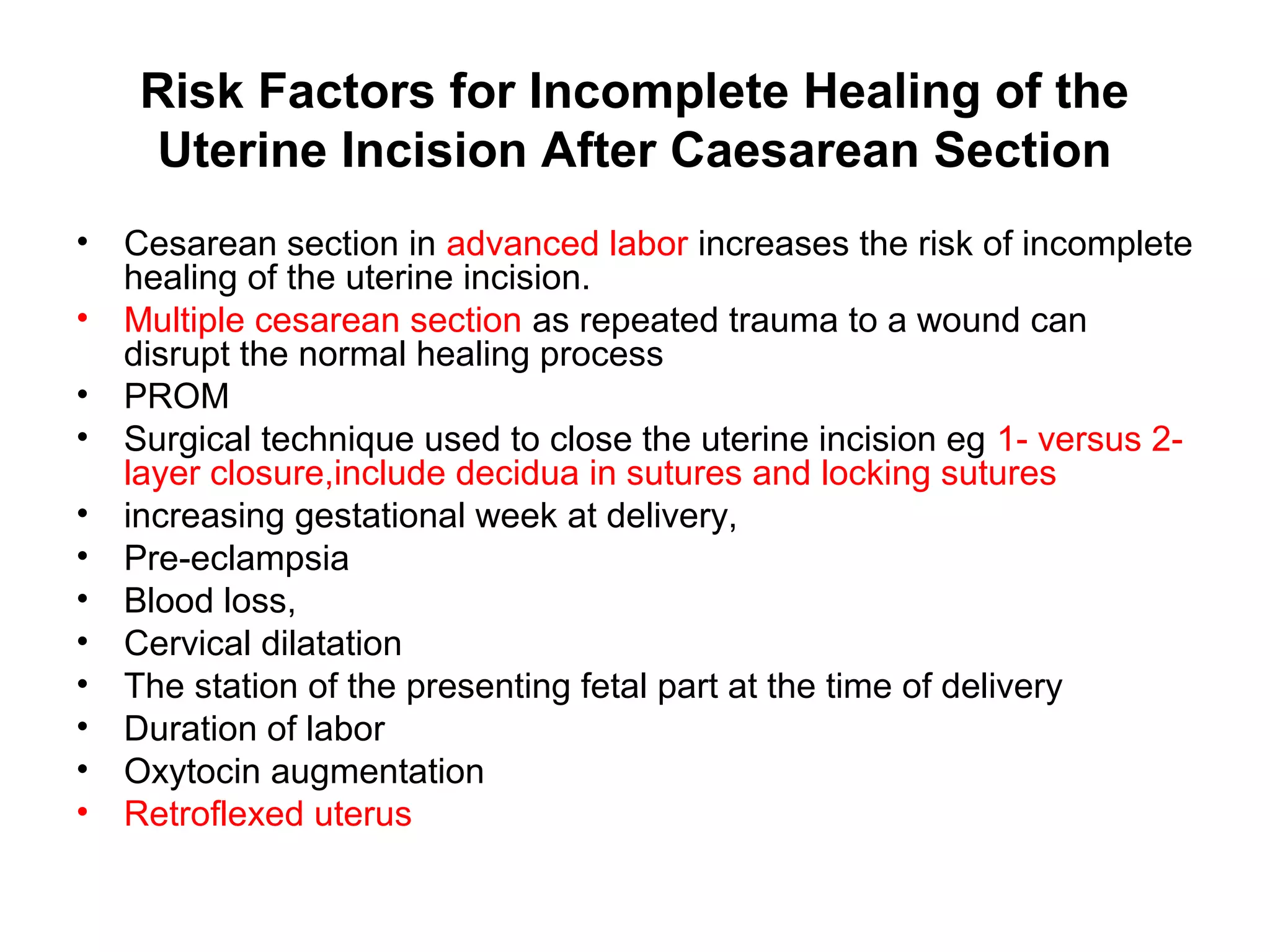 Cesareansectionscardefects | PPT