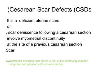 Cesareansectionscardefects | PPT