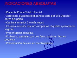 TECNICA QUIRURGICA DE CESAREA, CESAREA DE EMERGENCIA Y URGENCIA | PPTX
