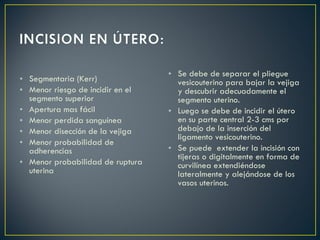 Cesárea, Técnica Quirúrgica. | PPT