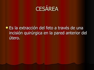 Cesarea Y Forceps | PPT