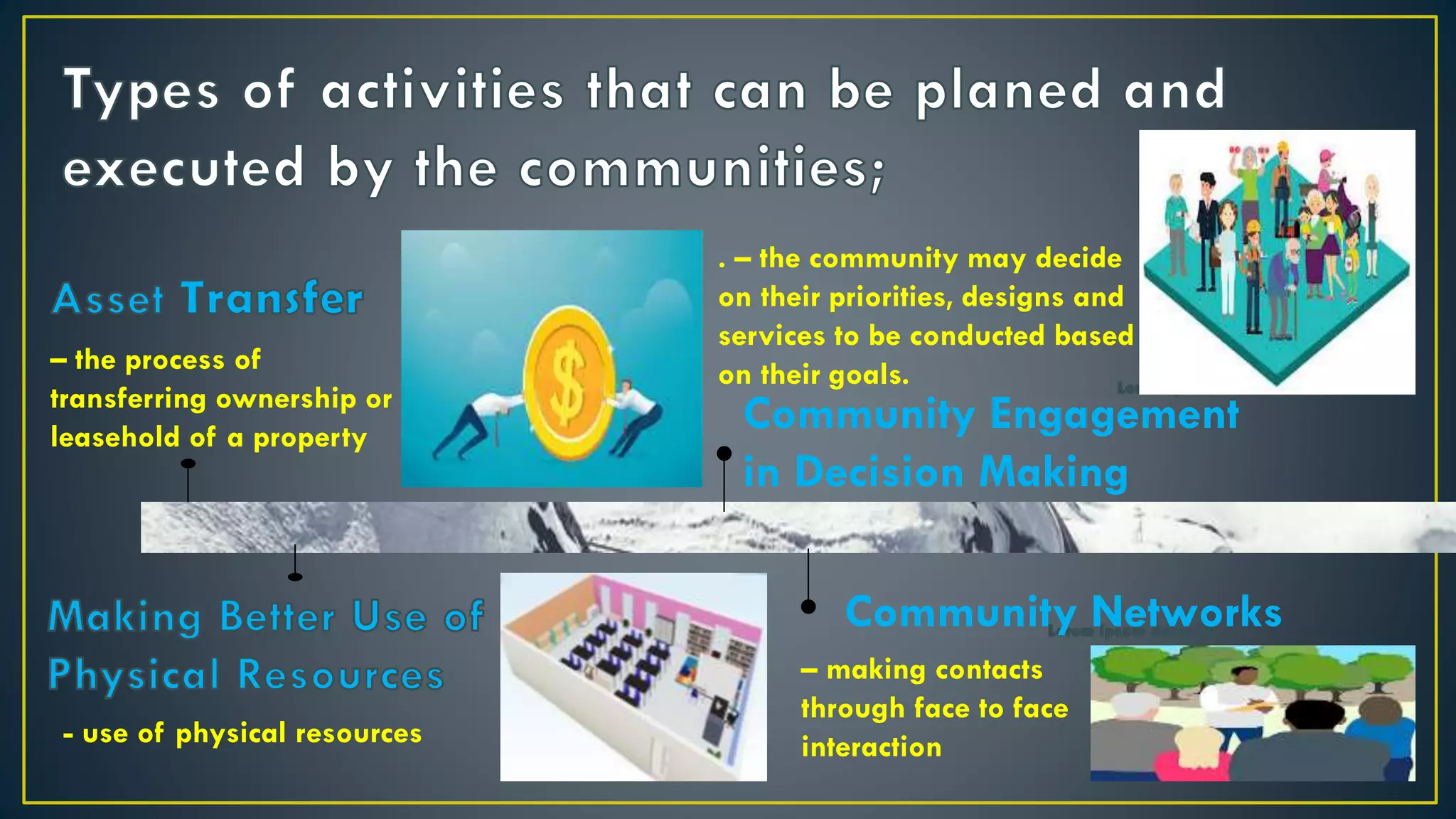 Community Dynamics and Community Actions | PPTX