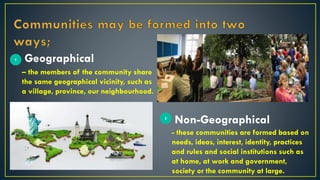 Community Dynamics and Community Actions | PPTX