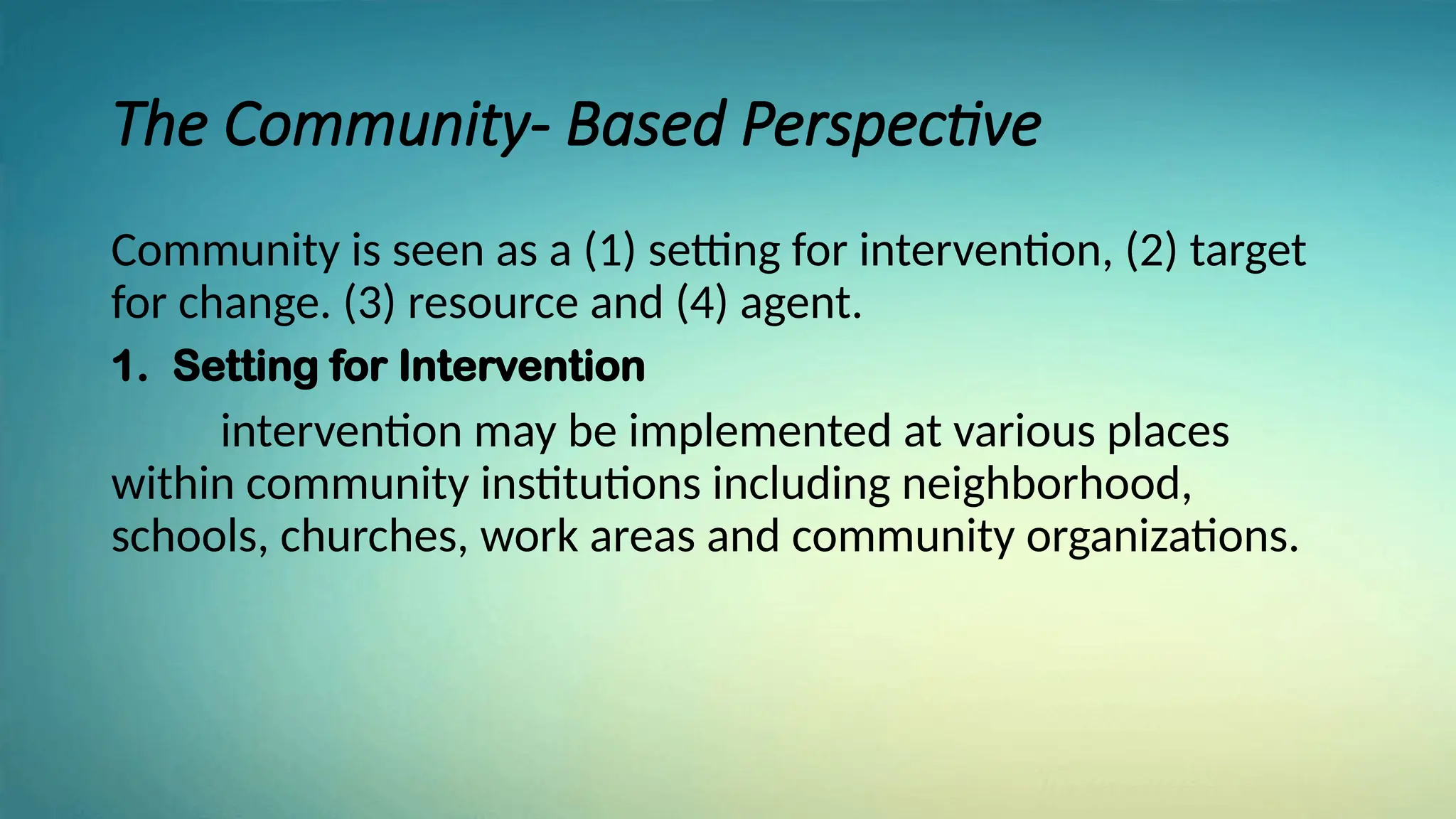 CESC-LESSON-3.pptx community perspective | PPTX