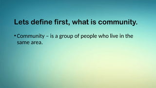 CESC-LESSON-3.pptx community perspective | PPTX