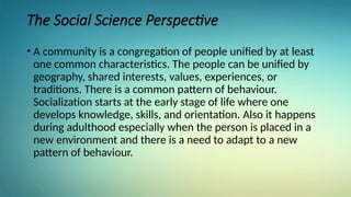 CESC-LESSON-3.pptx community perspective | PPTX