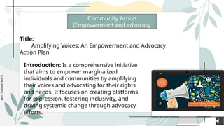CESC_COMMUNITY ACTION PLAN , a community engagement about student | PPTX