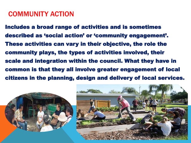 Purpose of Community Action | PPTX
