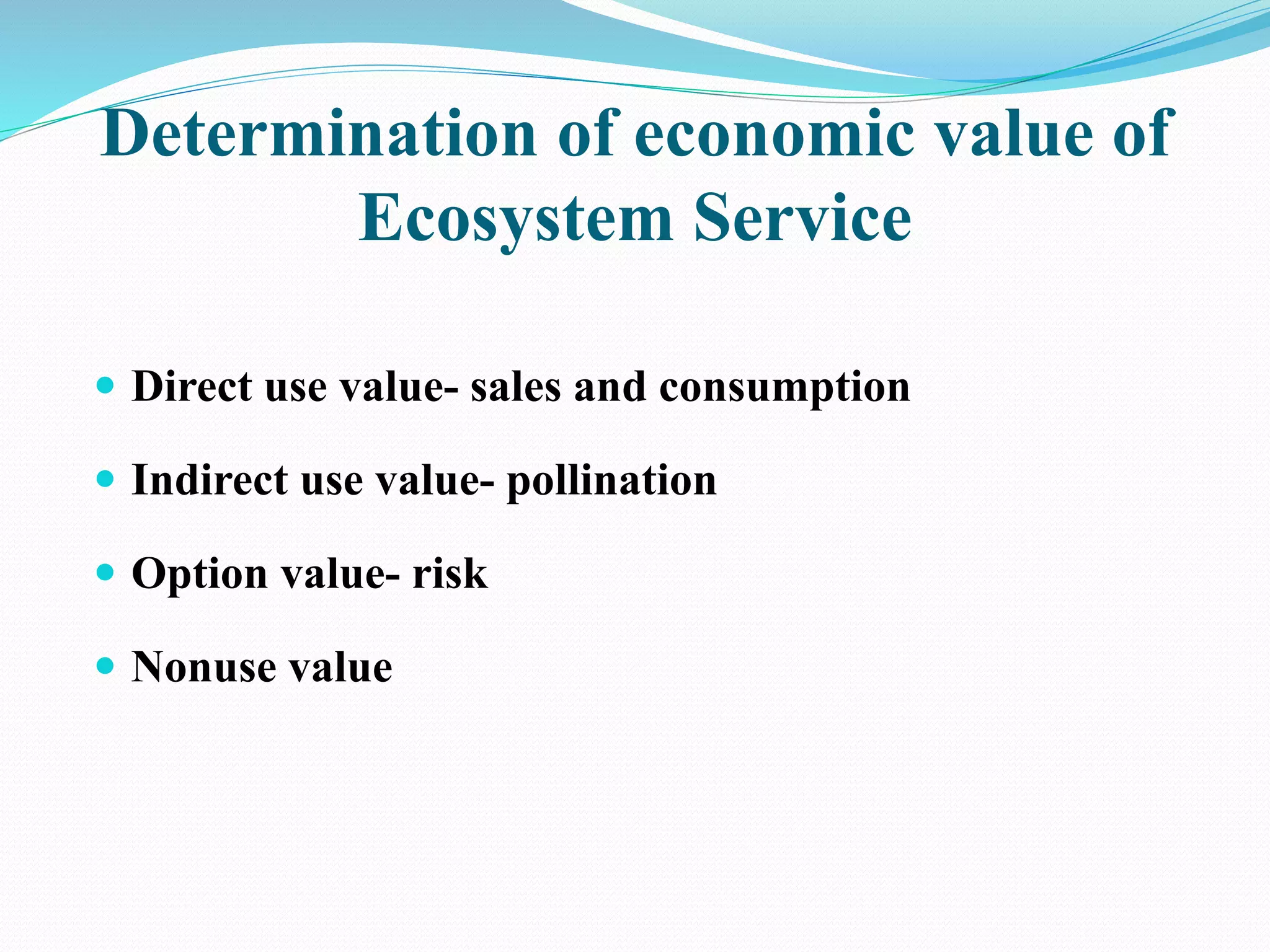 Ecosystem services provided by pollinators | PPTX