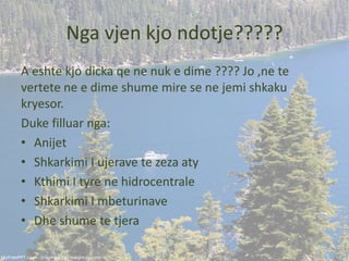 Ceshtjet mjedisore ujore | PPT