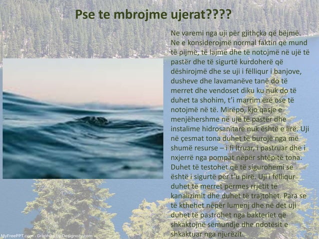 Ceshtjet mjedisore ujore | PPT