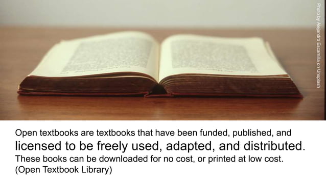 Open textbooks, open pedagogy | PPTX | Education