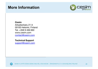 Cesim Sim Brand Introduction | PDF