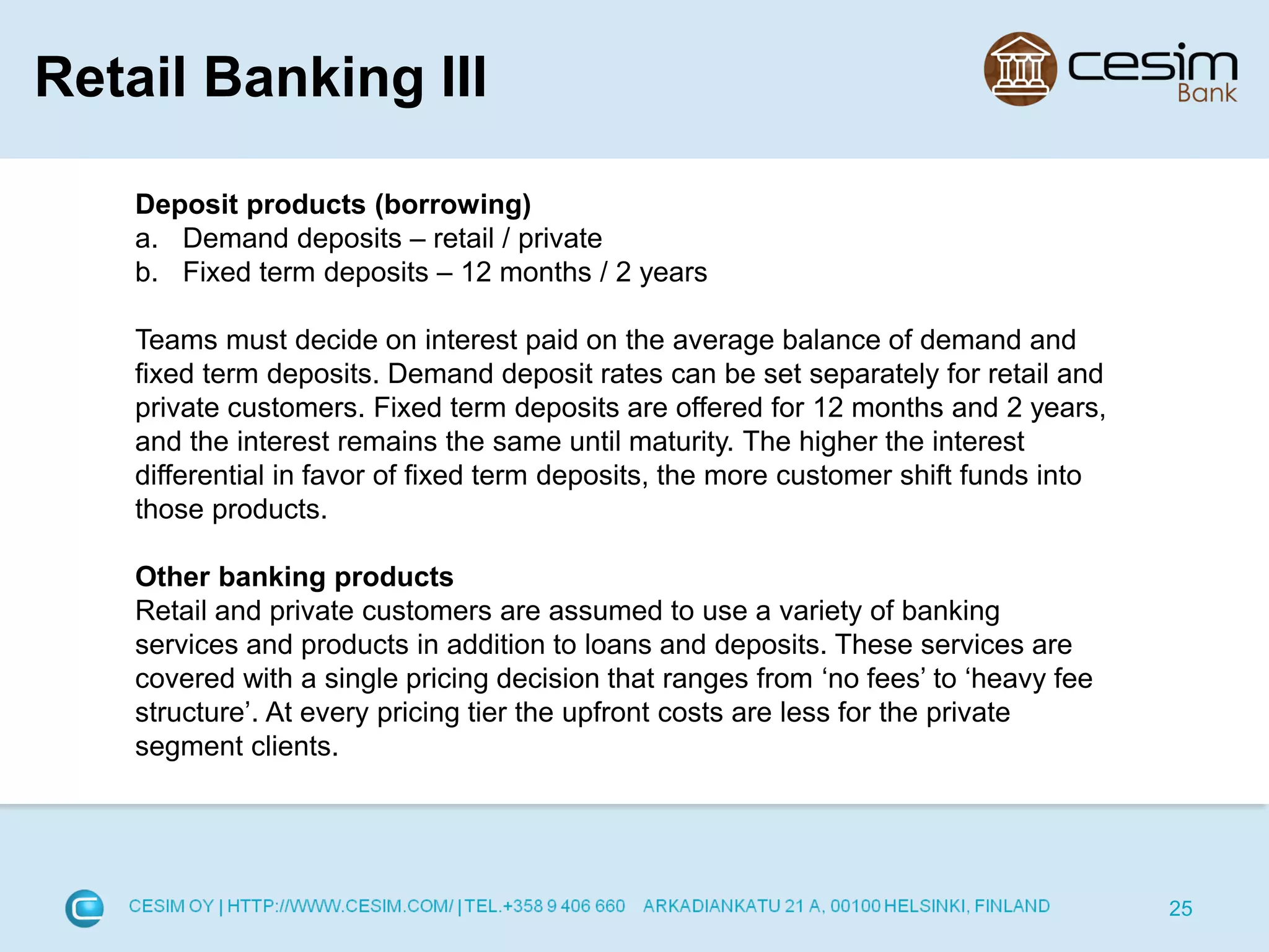 Cesim Bank Banking and Financial Services Management Simulation Game ...
