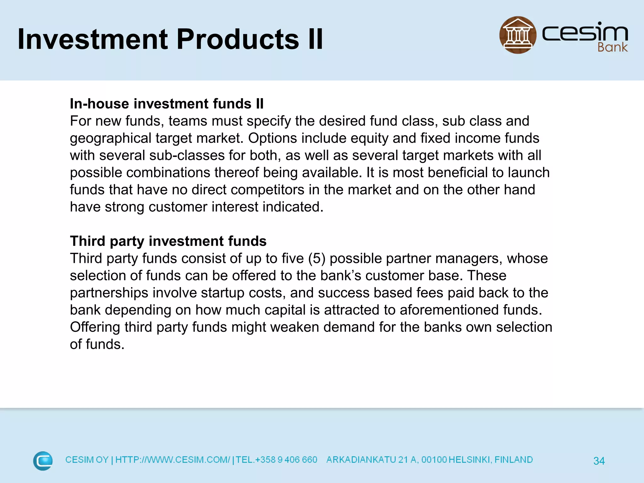 Cesim Bank Banking and Financial Services Management Simulation Game ...