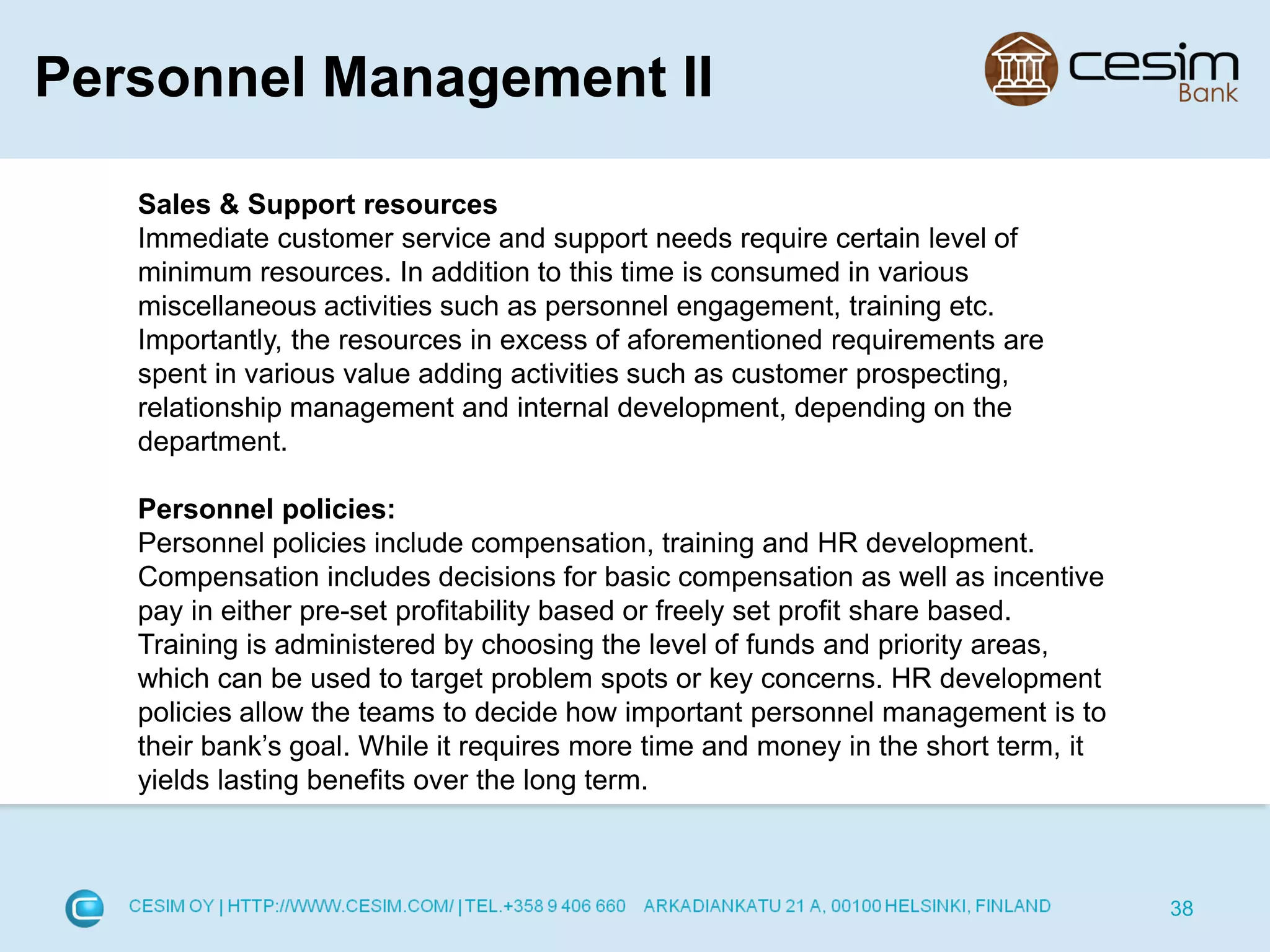 Cesim Bank Banking and Financial Services Management Simulation Game ...