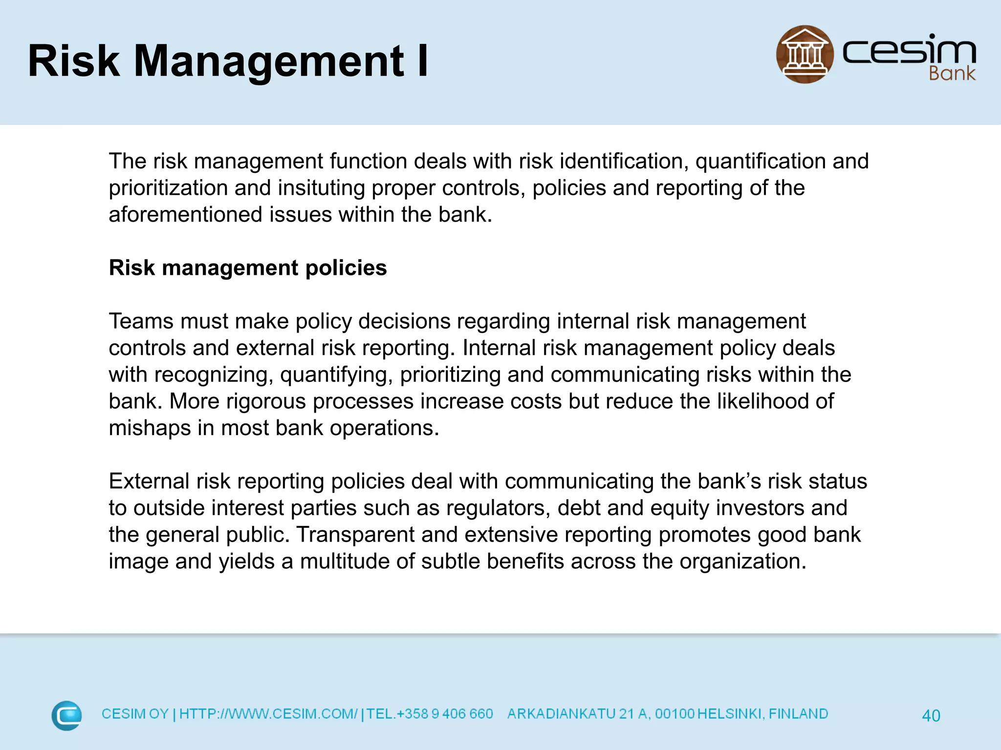 Cesim Bank Banking and Financial Services Management Simulation Game ...