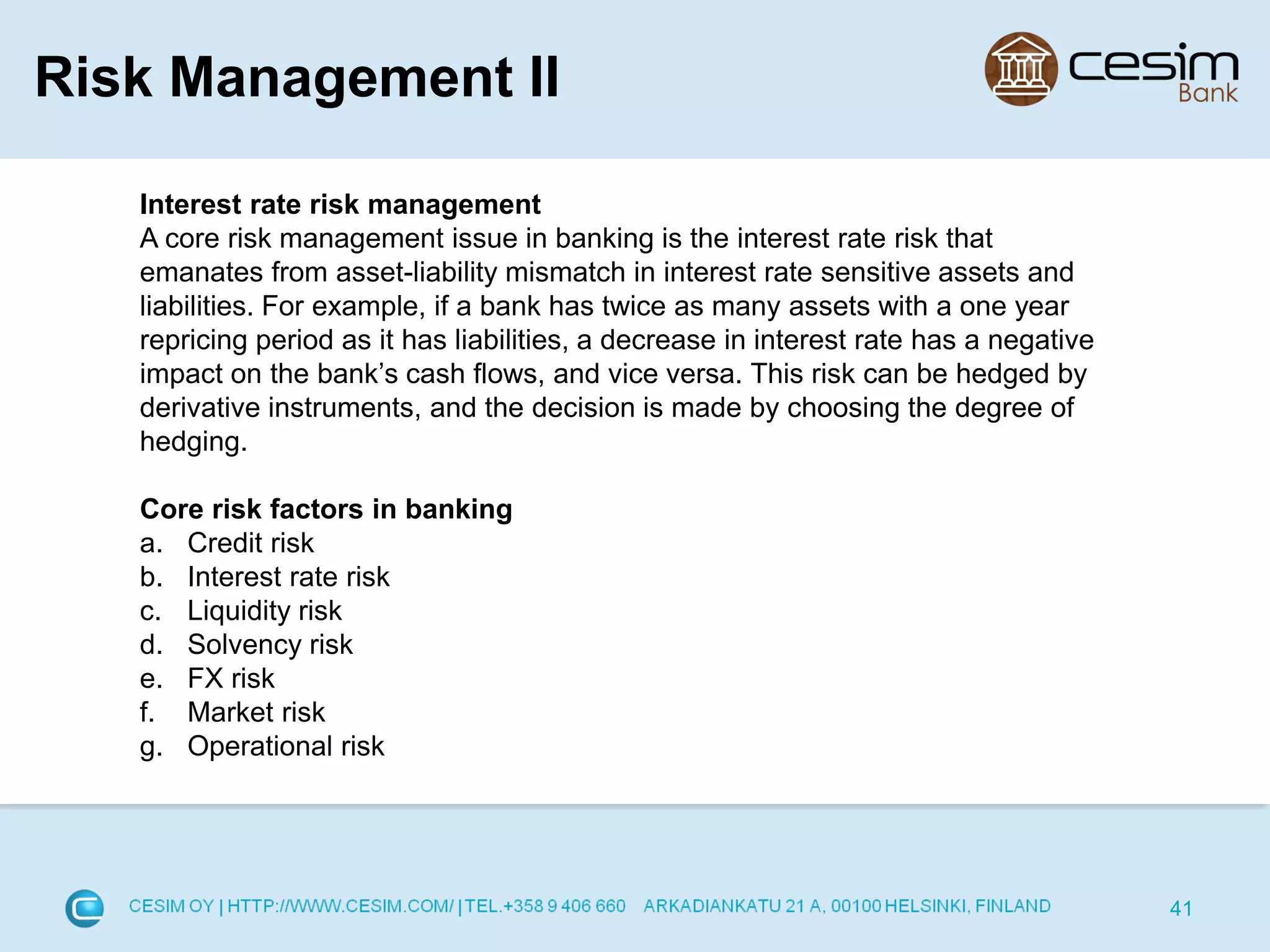 Cesim Bank Banking and Financial Services Management Simulation Game ...