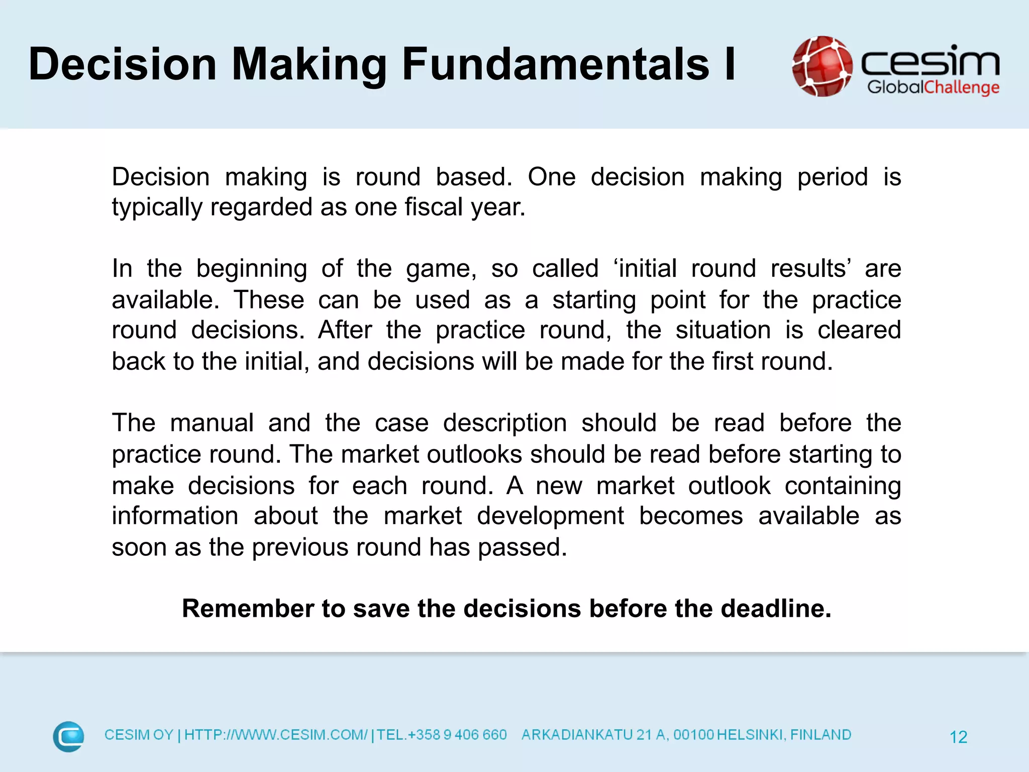 Cesim Global Challenge International Business Simulation and Strategy ...