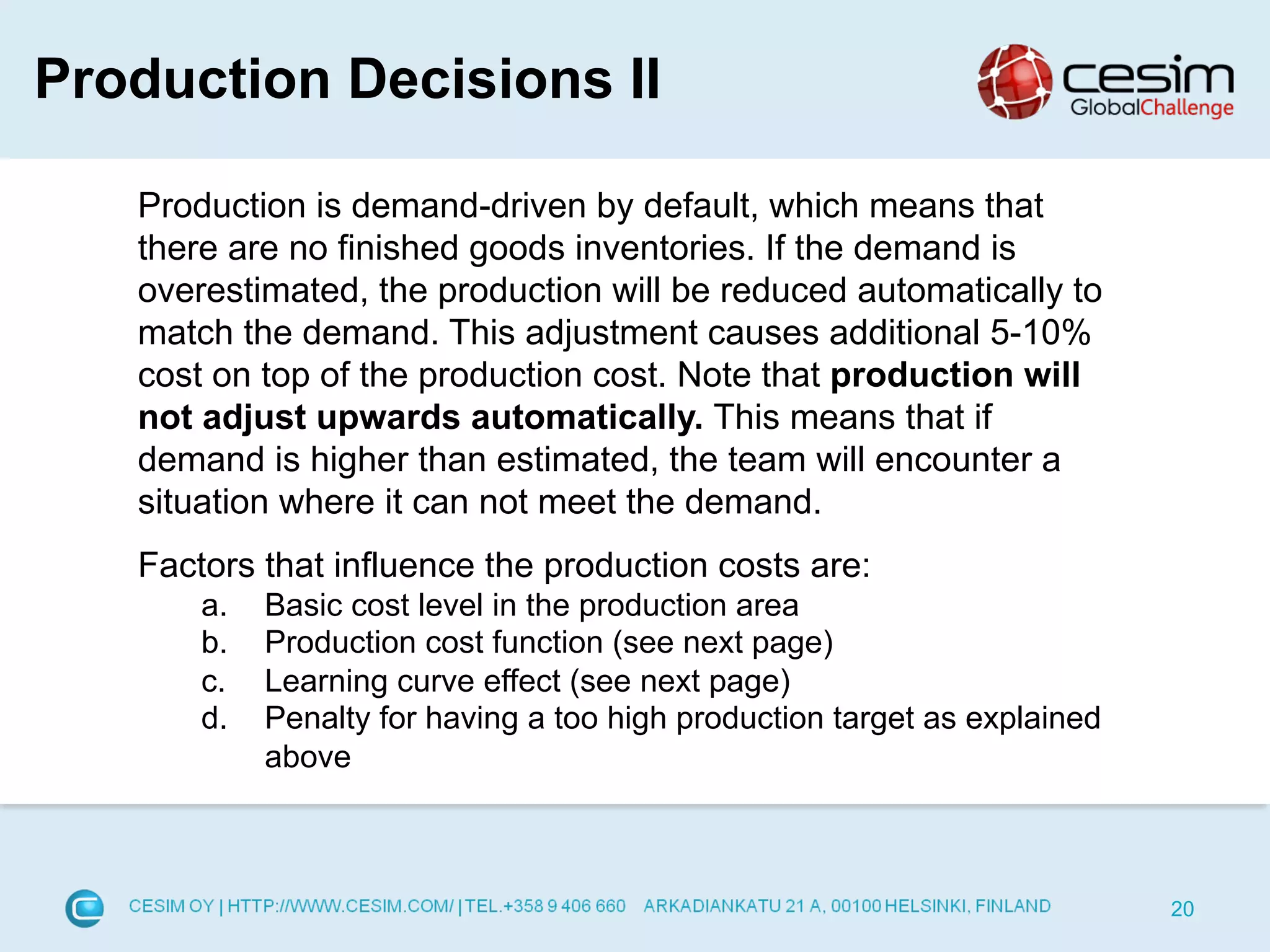 Cesim Global Challenge International Business Simulation and Strategy ...