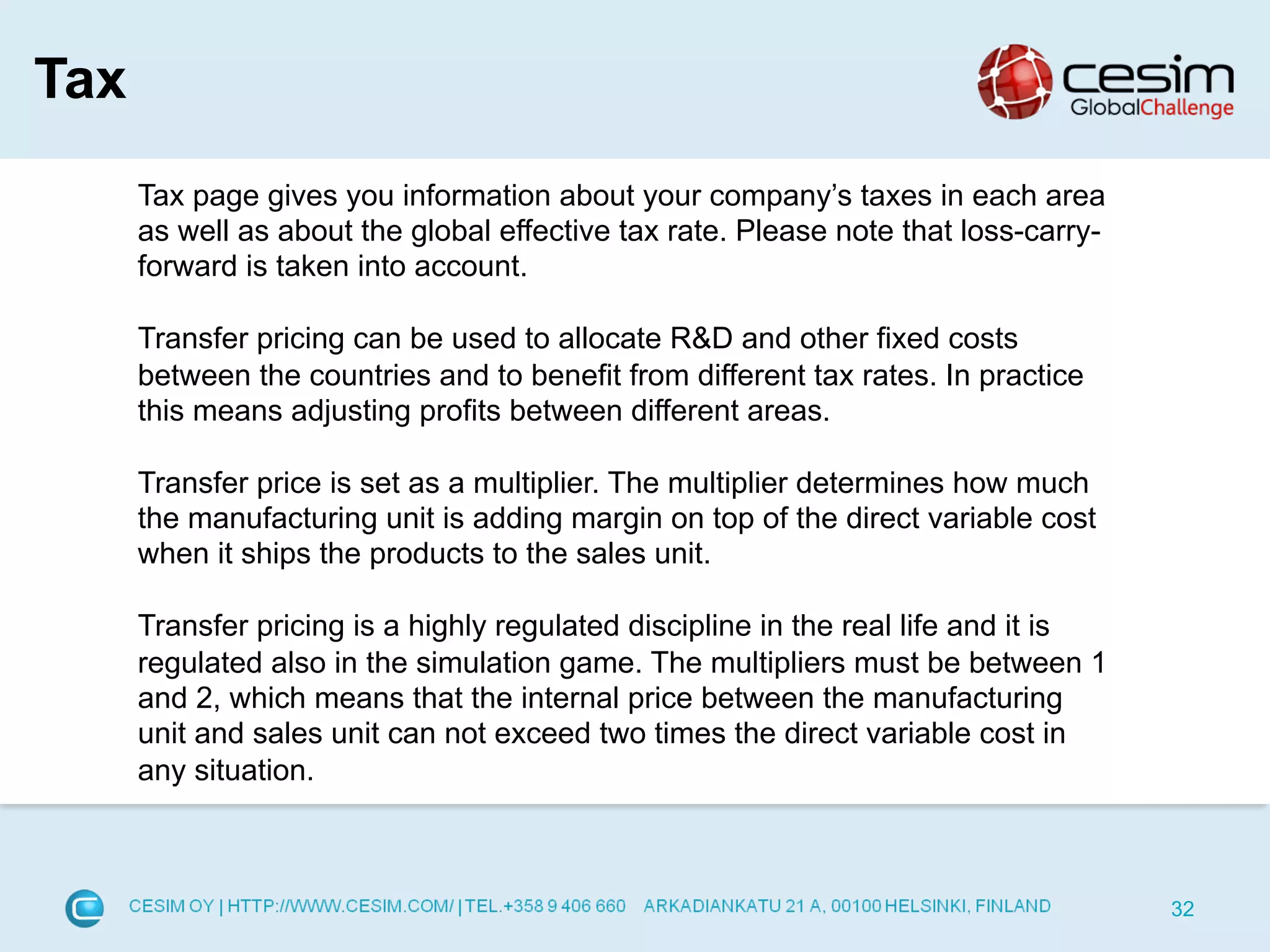 Cesim Global Challenge International Business Simulation and Strategy ...