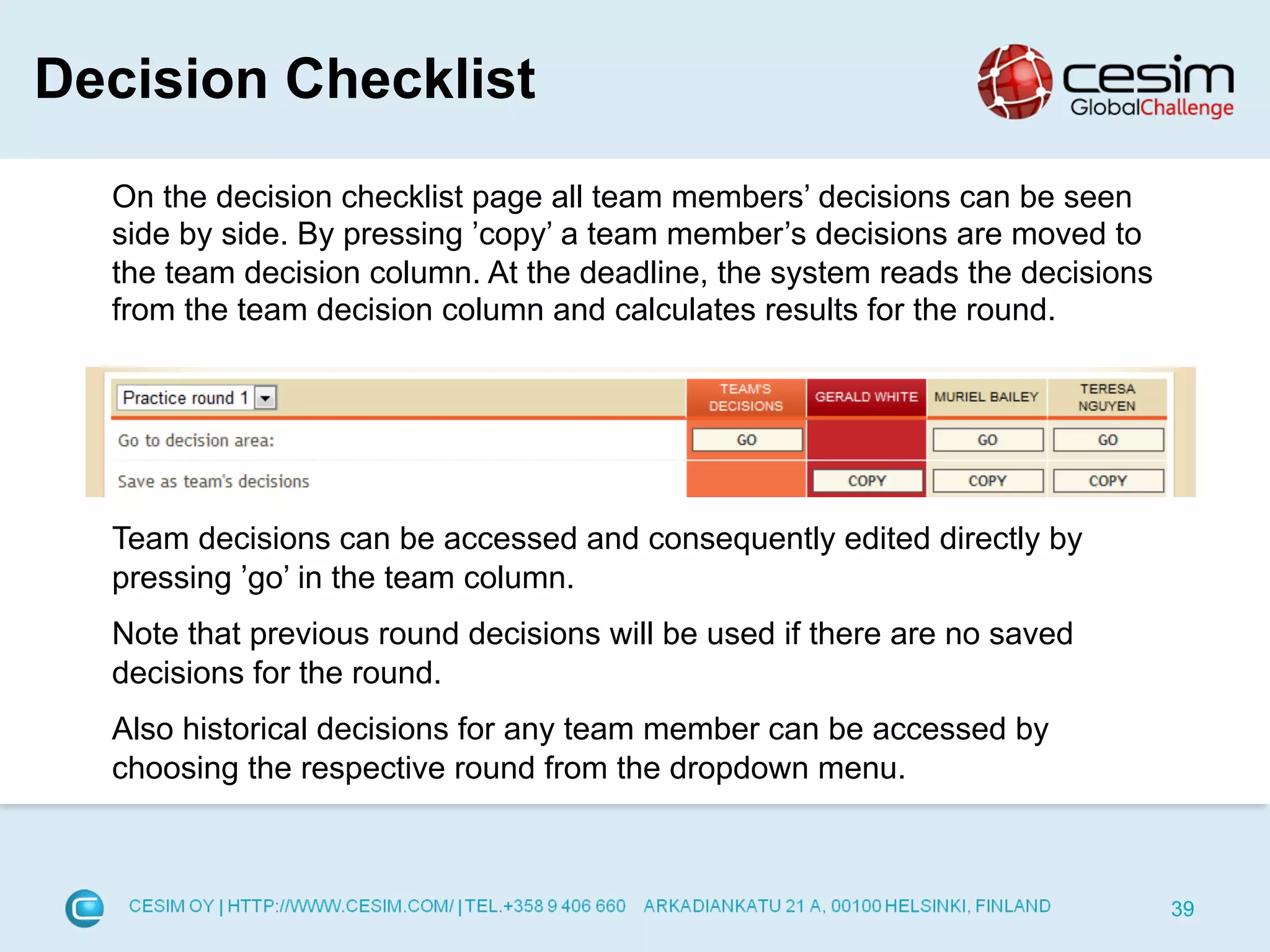 Cesim Global Challenge International Business Simulation and Strategy ...