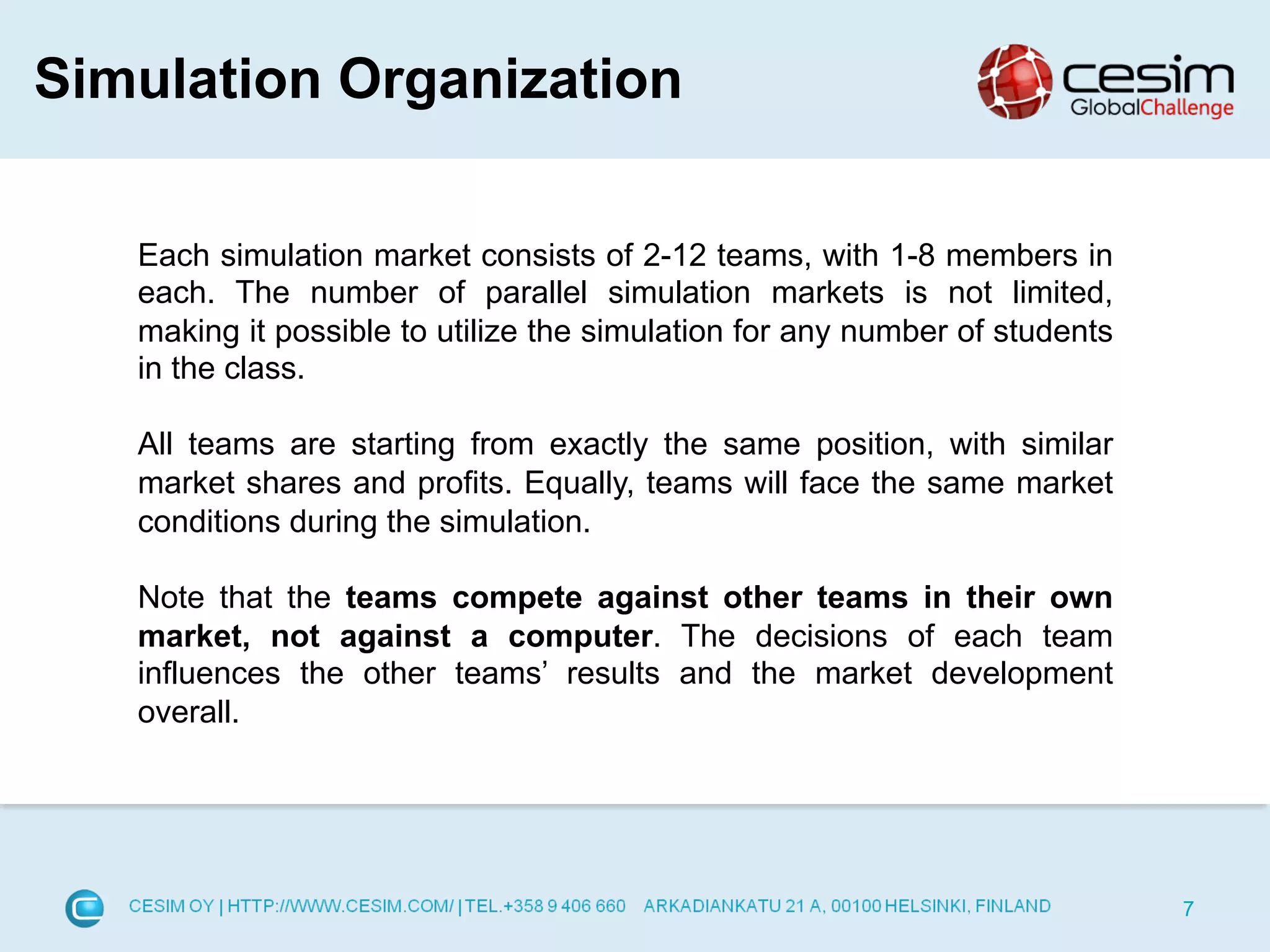 Cesim Global Challenge International Business Simulation and Strategy ...