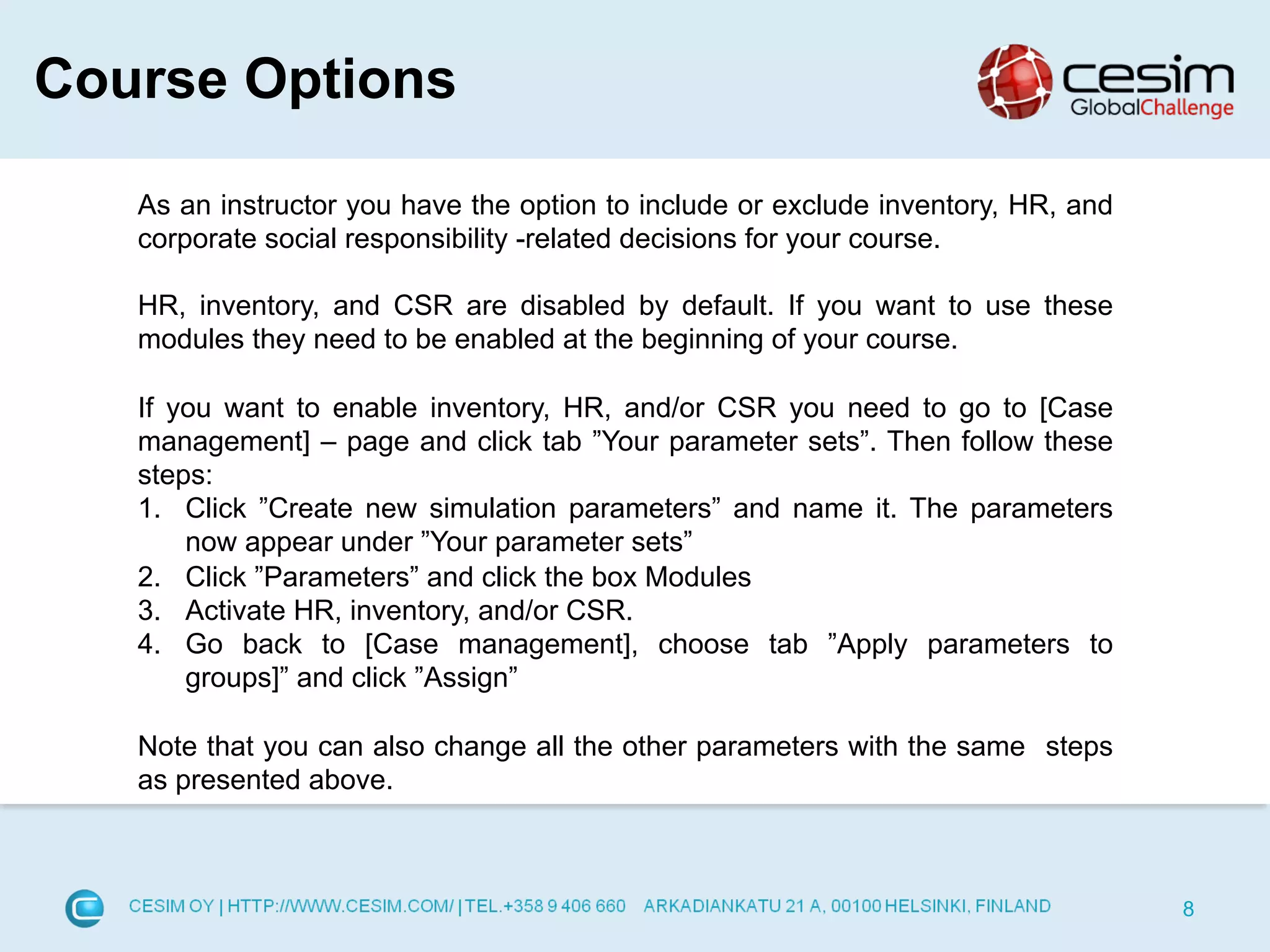 Cesim Global Challenge International Business Simulation and Strategy ...