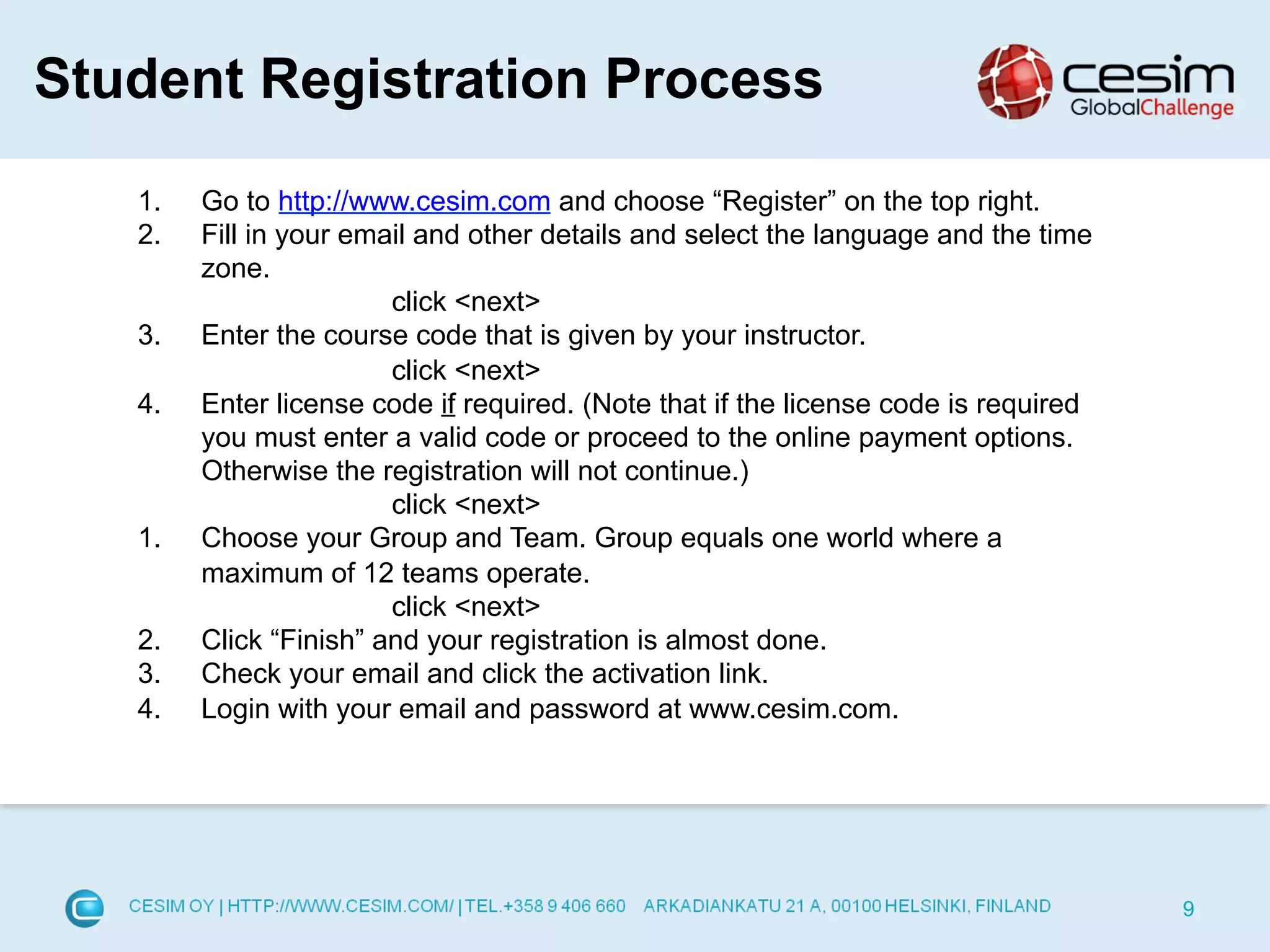 Cesim Global Challenge International Business Simulation and Strategy ...