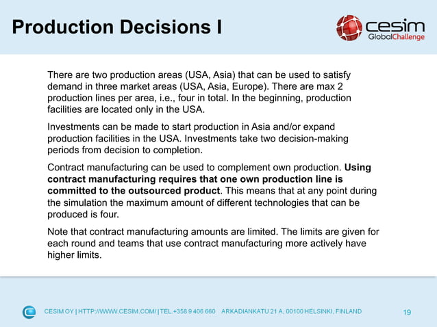 Cesim Global Challenge International Business Simulation and Strategy ...