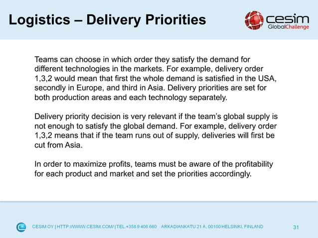 Cesim Global Challenge International Business Simulation and Strategy ...