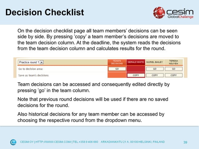 Cesim Global Challenge International Business Simulation and Strategy ...