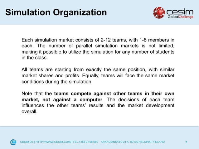 Cesim Global Challenge International Business Simulation and Strategy ...
