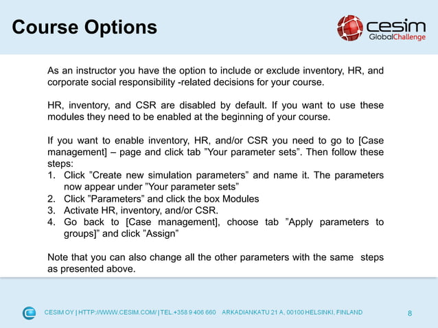 Cesim Global Challenge International Business Simulation and Strategy ...
