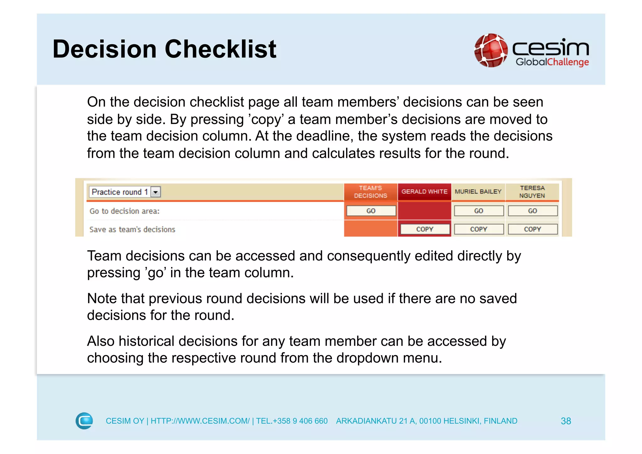 Cesim Global Challenge Introduction | PDF