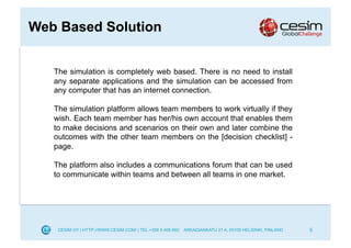 Cesim Global Challenge Introduction | PDF