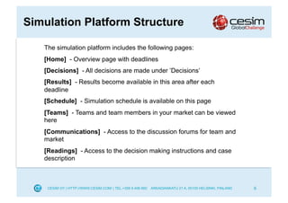 Cesim Global Challenge Introduction | PDF