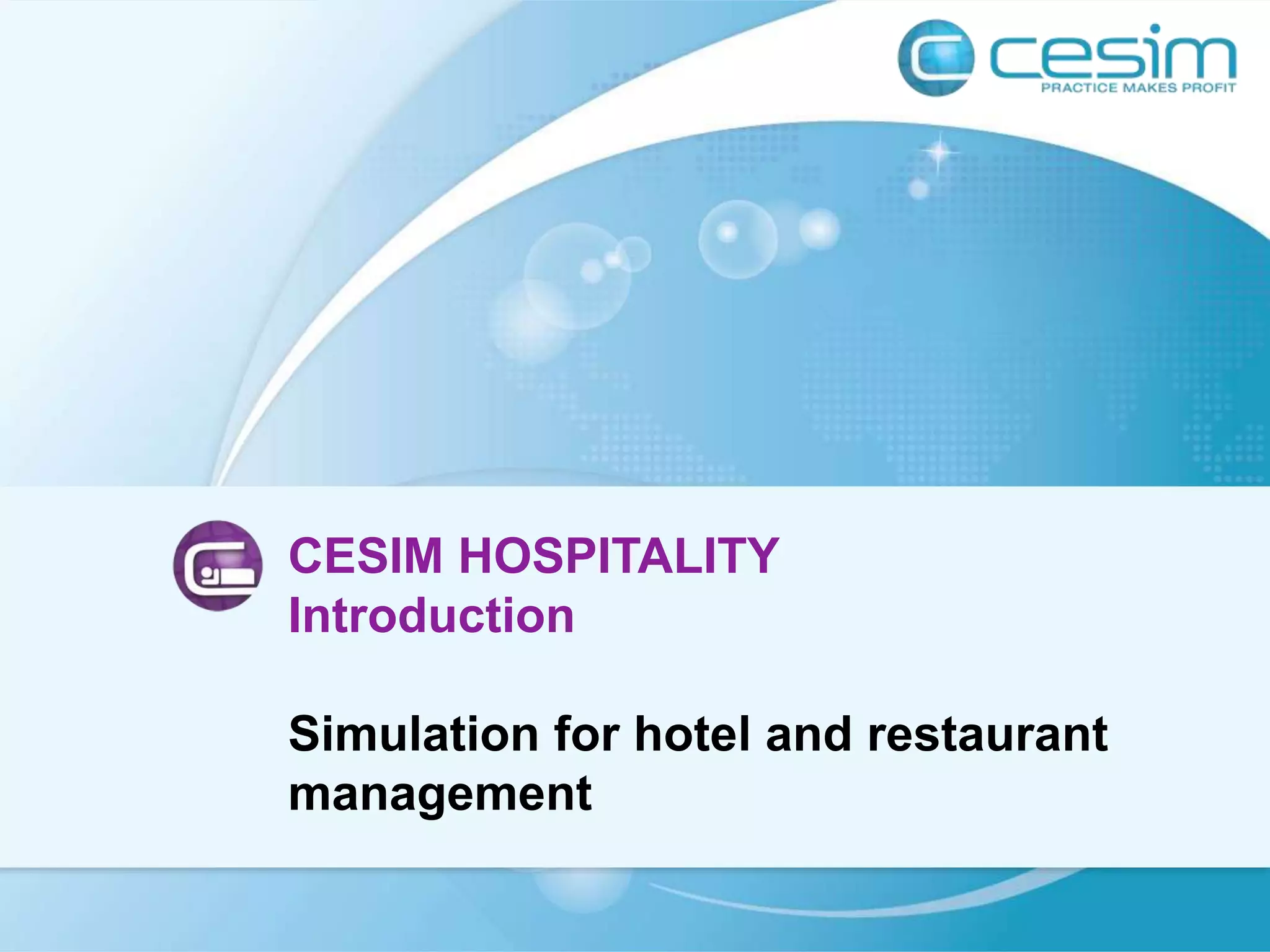 Cesim Hospitality Hotel and Restaurant Management Simulation Game Guide ...