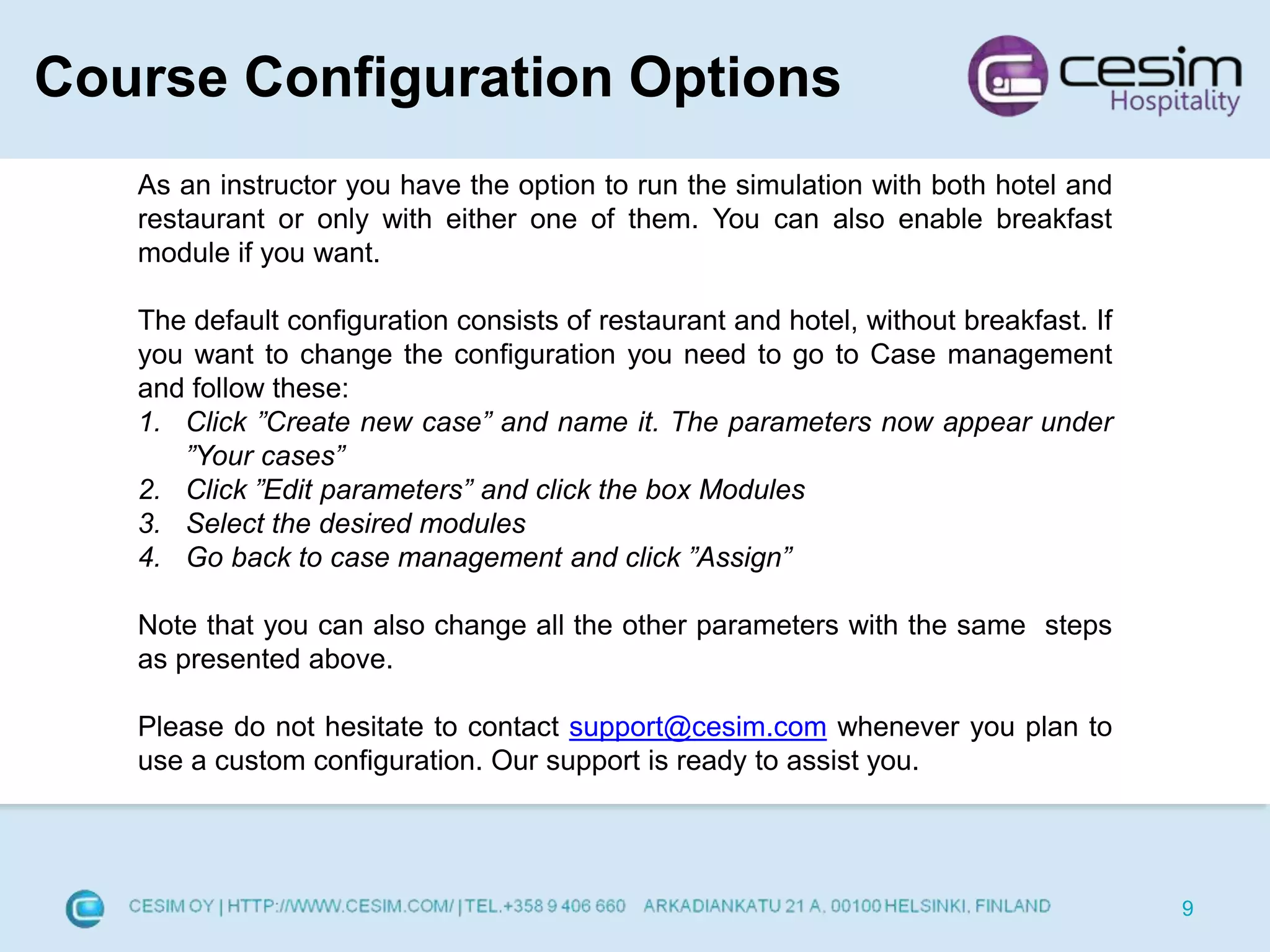 Cesim Hospitality Hotel and Restaurant Management Simulation Game Guide ...